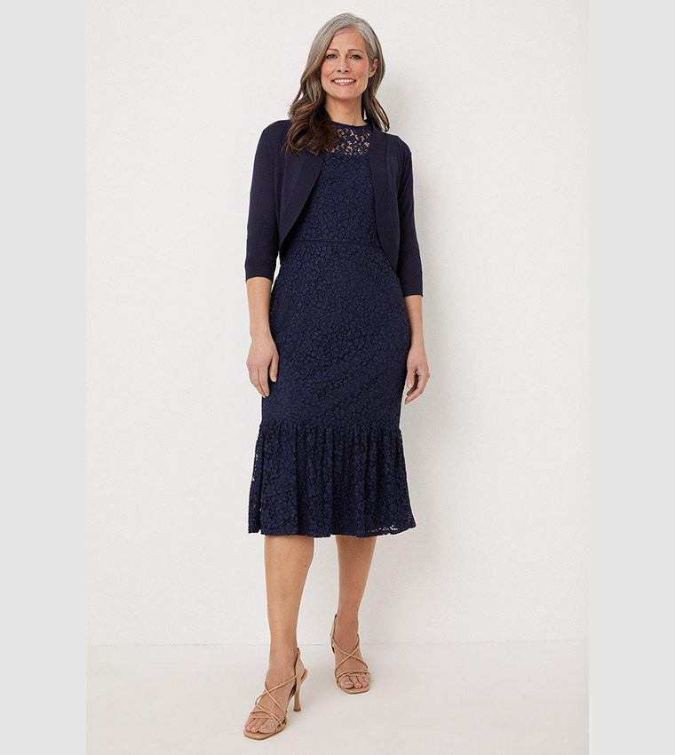 Buy Wallis Navy Bolero Shrug Cardigan In Navy | 6thstreet Bahrain
