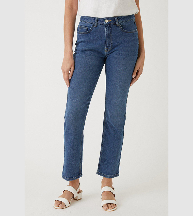 Buy Wallis Harper Straight Fit Jeans In Blue | 6thStreet Oman