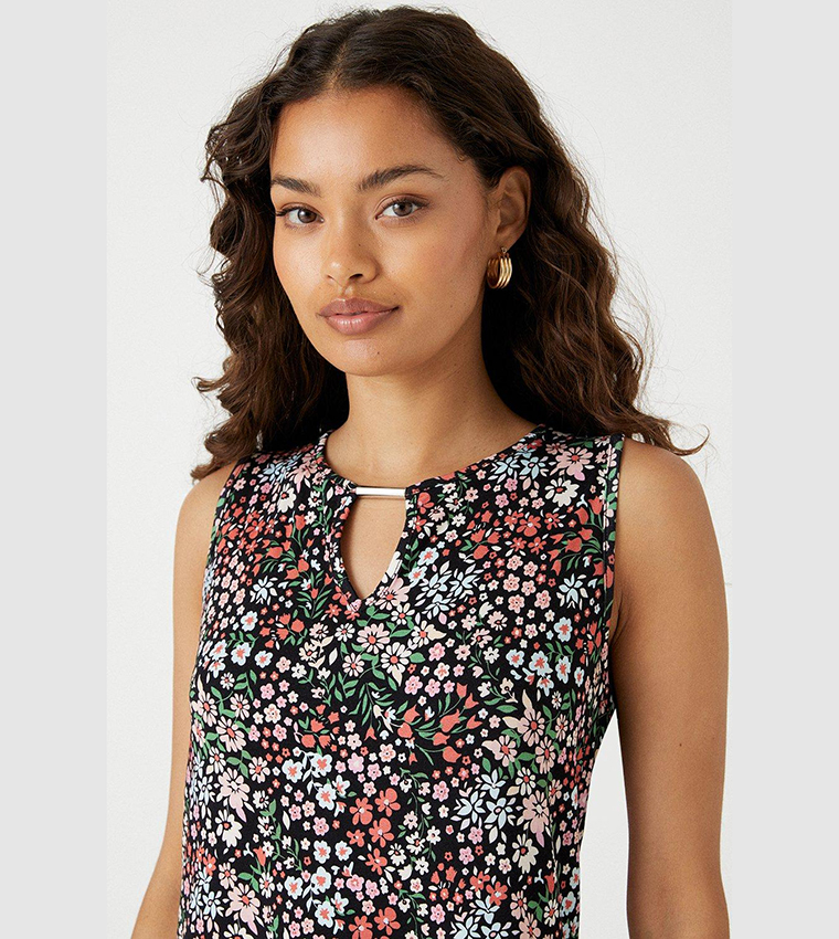 Buy Wallis Multi Floral Print Jersey Shift Dress In Multiple Colors ...
