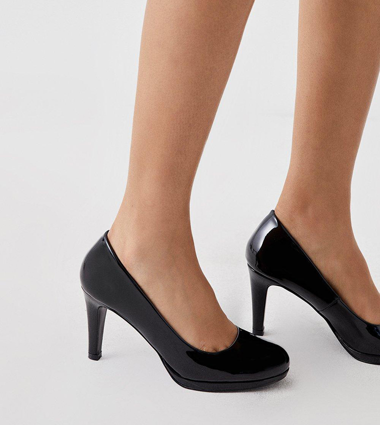 Buy Wallis Donna Platform High Heel Plain Comfort Pumps In Black ...
