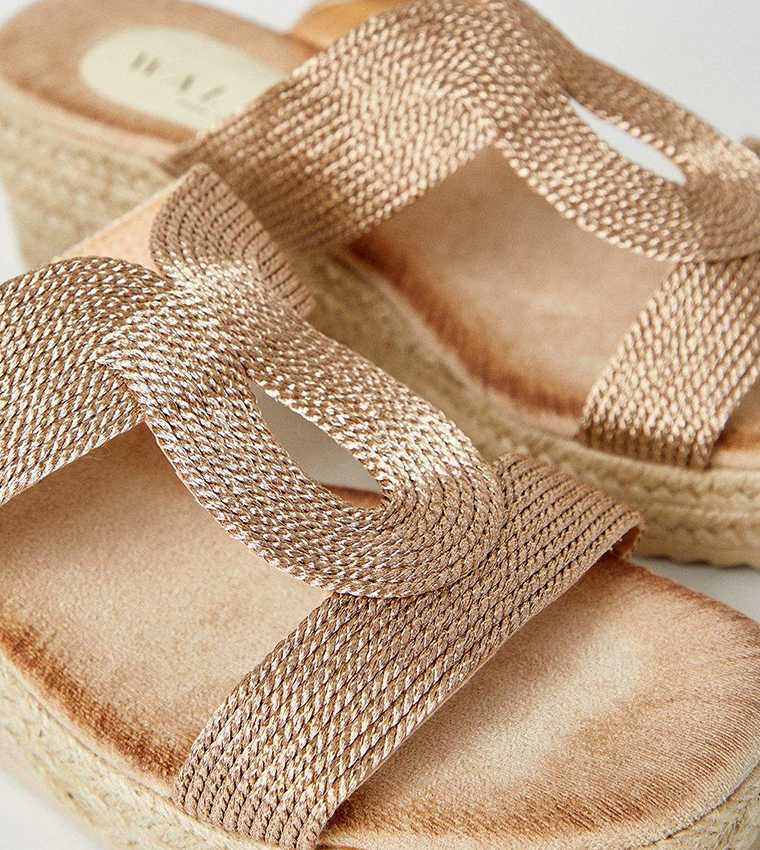 Buy Wallis Rochelle Open Toe Wedge Sandals In Rose | 6thStreet Kuwait