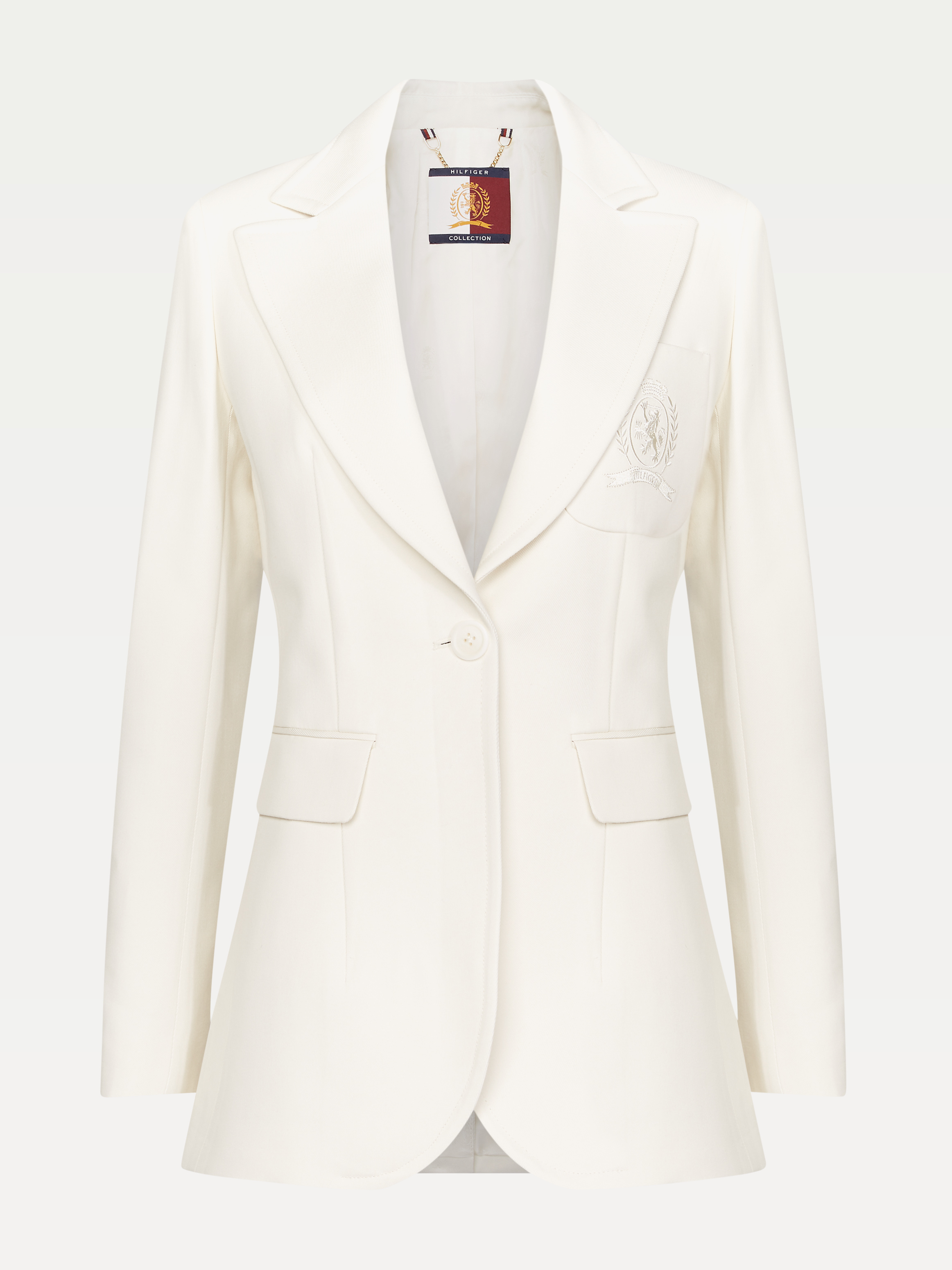 Buy Tommy Hilfiger Nautical Crest Tailored Blazer In White | 6thStreet ...