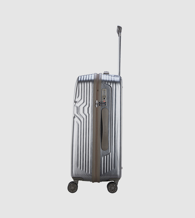 Buy CARLTON Fremont Hard Shell Spinner Trolley Bag 55cm In GUN METAL ...