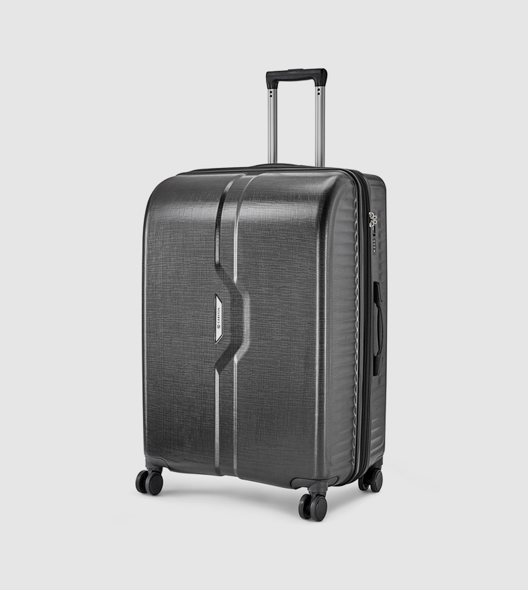 Buy CARLTON Oslo Hard Shell Spinner Trolley Bag Large (79cm) In Black ...