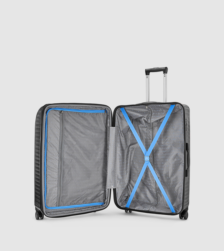 Buy CARLTON Oslo Hard Shell Spinner Trolley Bag Large (79cm) In Black | 6thStreet UAE