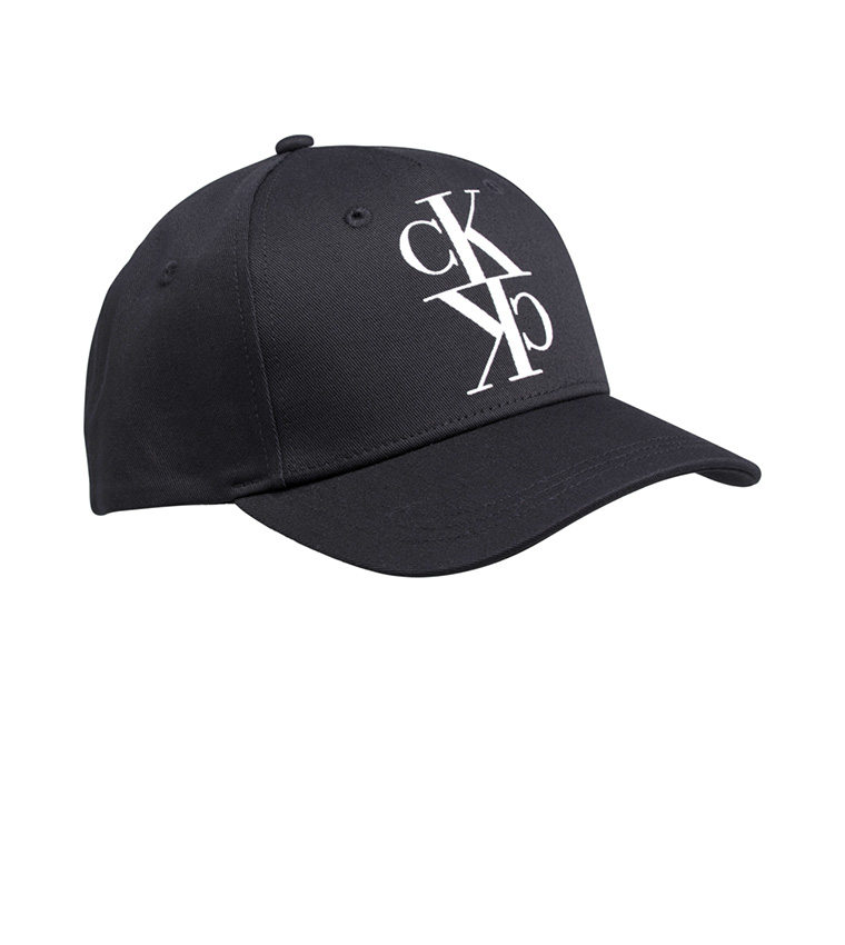 Buy Calvin Klein J Mirror Ck Cap With Flocking Cap Black In Black ...
