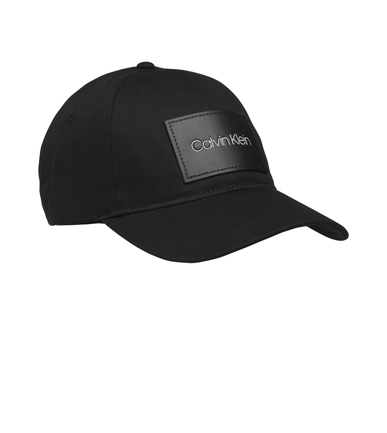 Buy Calvin Klein Leather Patch Bb Cap Cap Ck Black In Black | 6thStreet ...