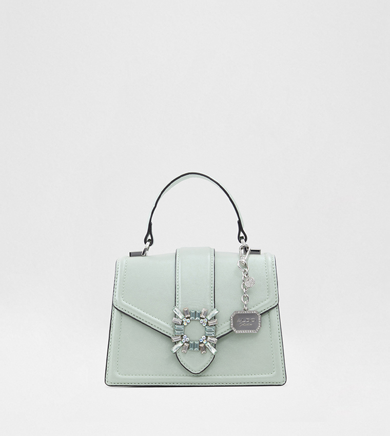 Buy Aldo Calaver Satchel Bag In Green | 6thStreet Bahrain