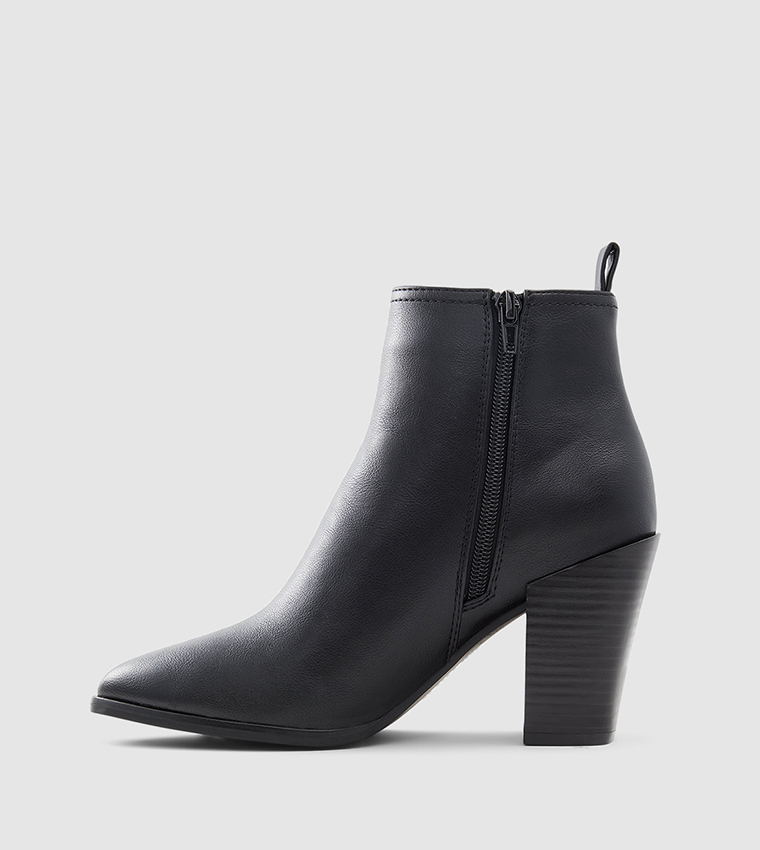 Buy Call It Spring Catalina High Heel Pointed Block Boots In Black ...