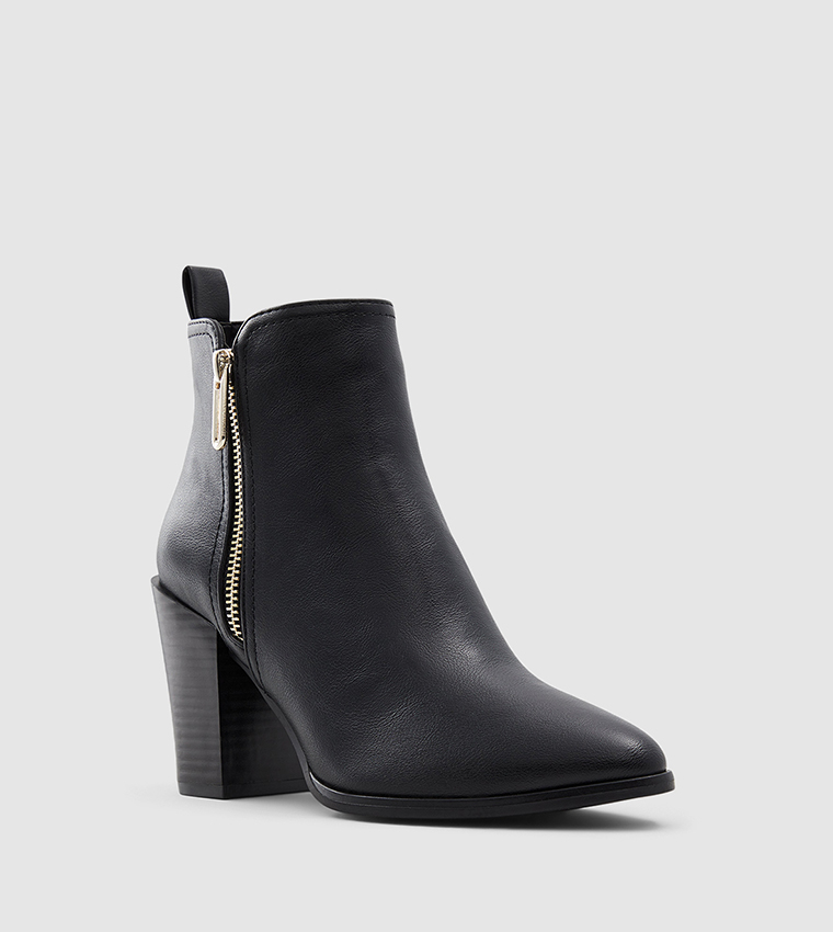 Buy Call It Spring Catalina High Heel Pointed Block Boots In Black ...