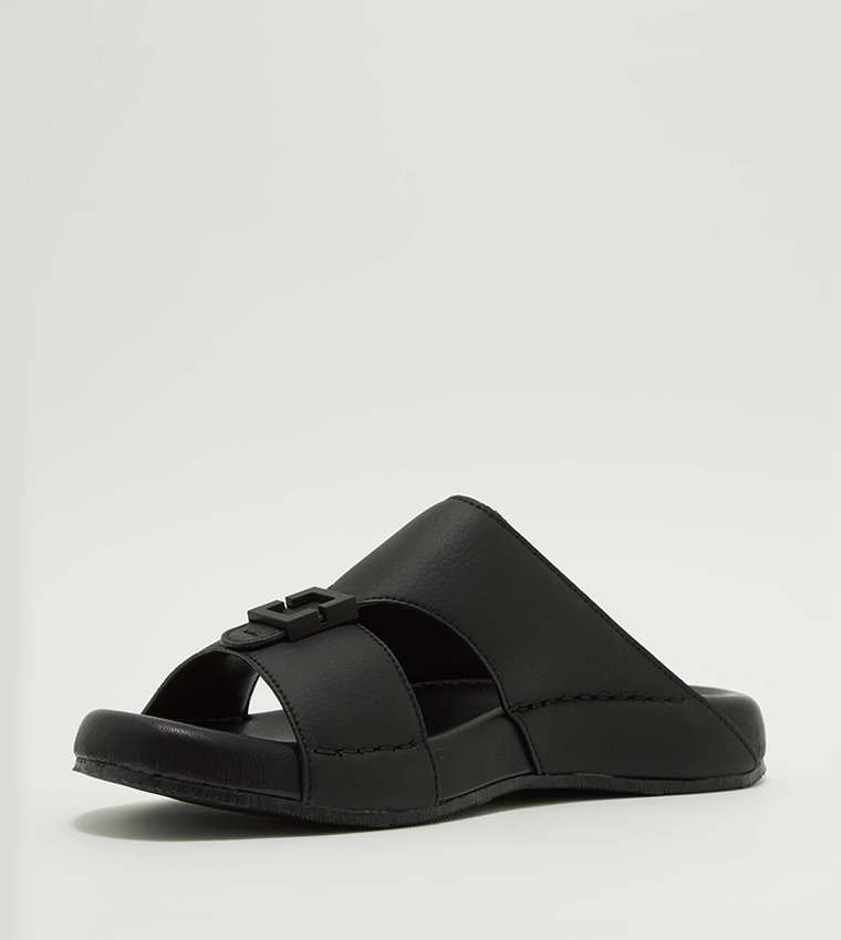 Buy Call It Spring Open Toe Arabic Sandals In Black | 6thStreet Oman
