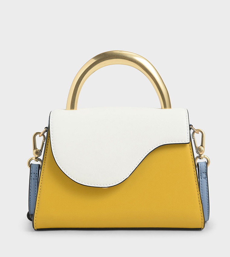 Buy Charles & Keith Angular Flap Bag Multi In Multiple Colors ...