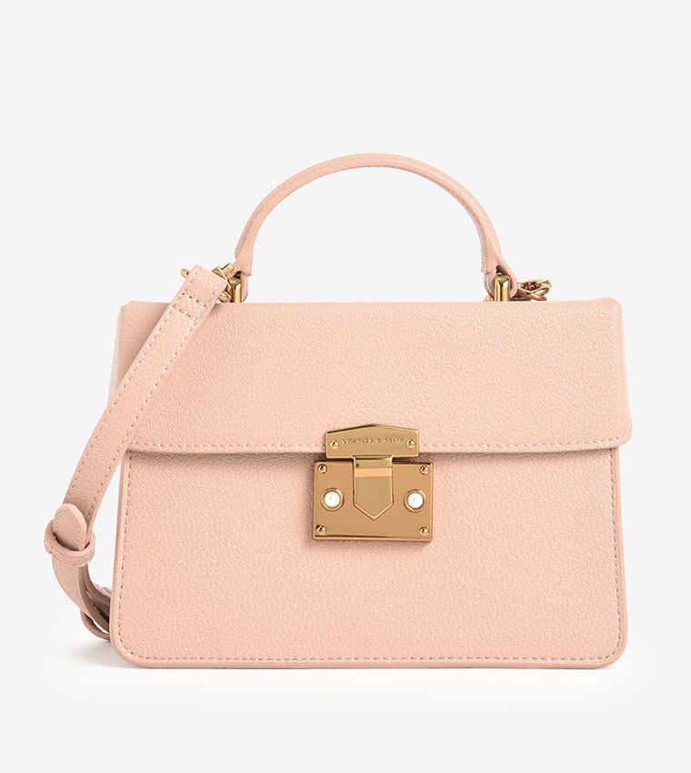 Buy Charles & Keith Ramadan Box Shaped Cross Body Bag With Detachable ...