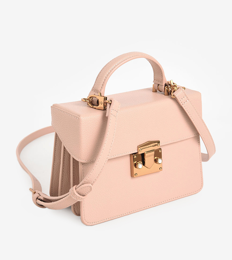 Buy Charles & Keith Ramadan Box Shaped Cross Body Bag With Detachable ...