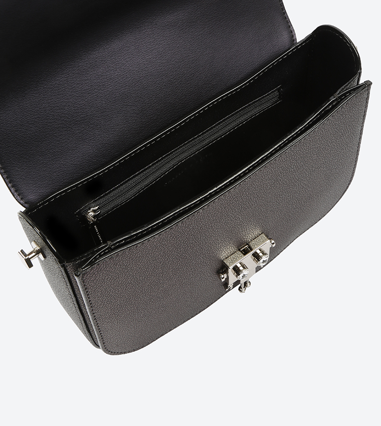 Buy Charles & Keith Robot Detail Push Lock Cross Body Bag Multi CK2 ...