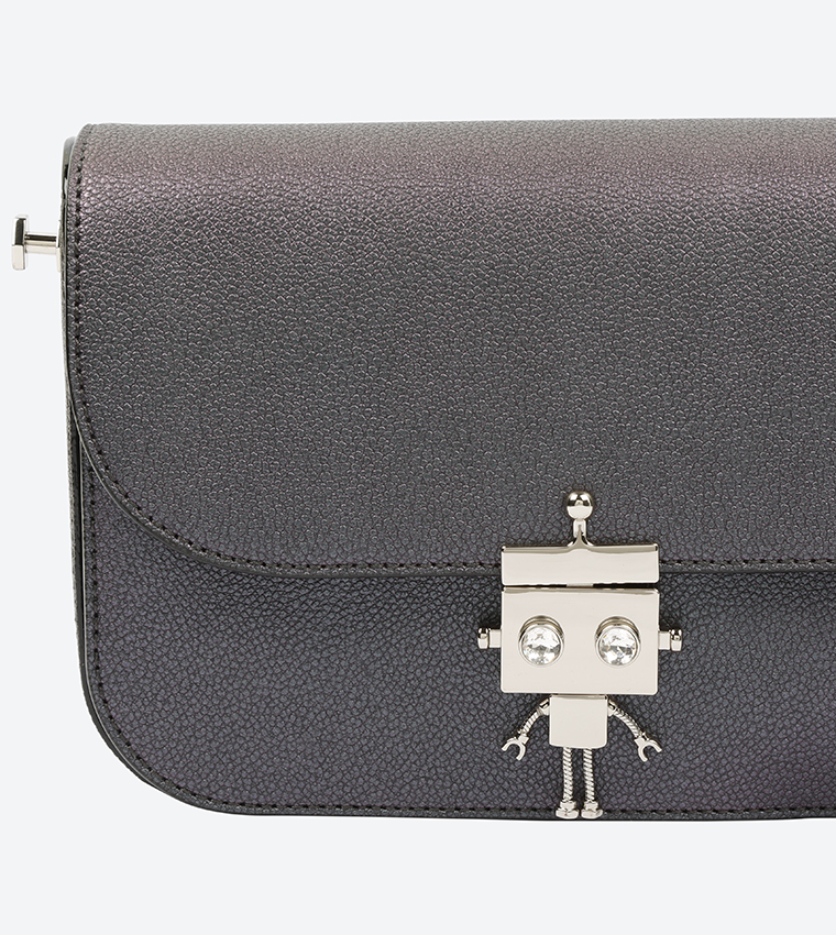 Buy Charles & Keith Robot Detail Push Lock Cross Body Bag Multi CK2 ...