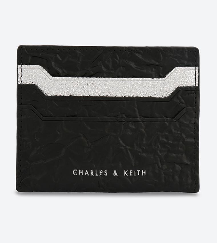 Buy Charles & Keith Basic Black Card Holder In Black | 6thStreet Qatar