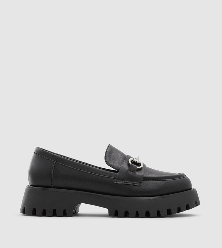 Buy Call It Spring Clueless Low Heel Round Block Shoes In Black ...