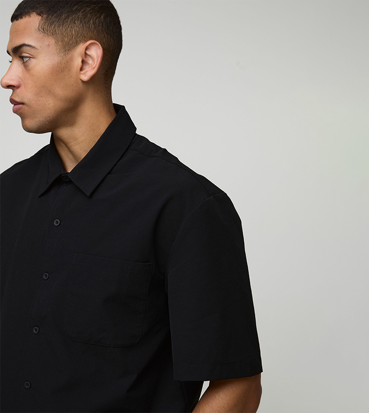Buy BoohooMAN Half Sleeves Stretch Oversized Shirt & Relaxed Shorts Set ...