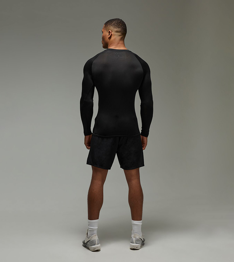 Buy BoohooMAN Lightweight Essentials Gym Raglan Muscle Fit Long Sleeves ...