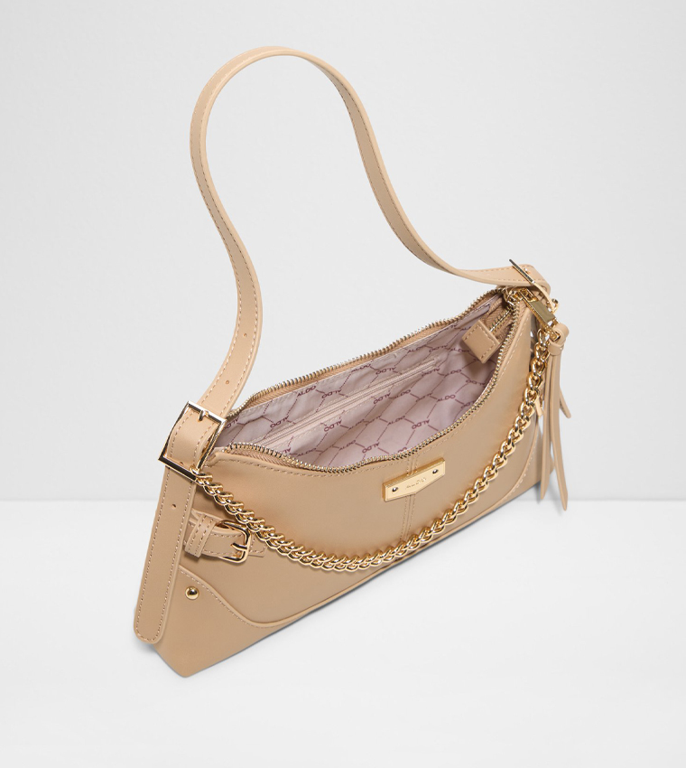 Buy Aldo CONCOURSE Textured Shoulder Bag In Beige | 6thstreet Qatar