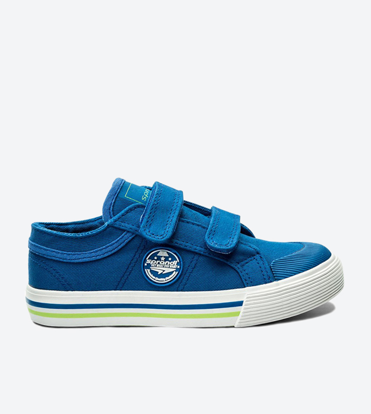 Buy Sprandi @ CCC Logo Details Round Toe Velcro Closure Sneakers Blue ...