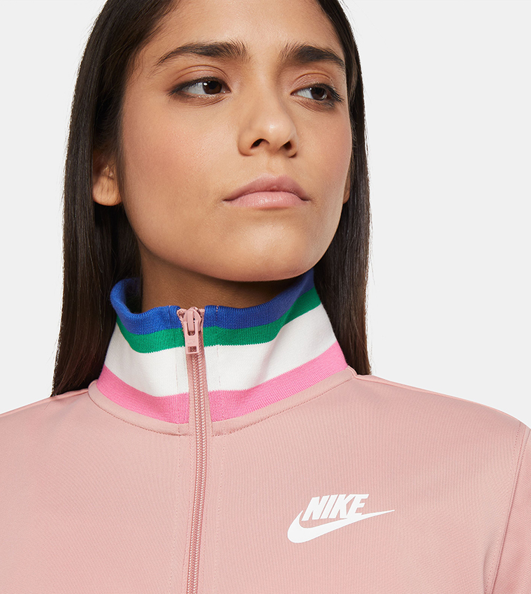 Buy Nike Logo Printed Heritage Active Jacket In Pink | 6thStreet Qatar