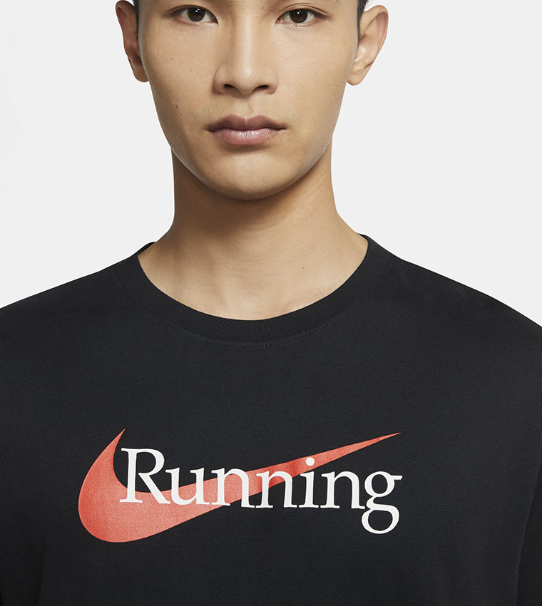 Buy Nike Dri Fit High Brand Read T Shirt In Black | 6thStreet UAE