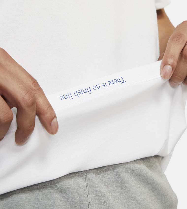 Buy Nike Dri Fit High Brand Read T Shirt In White | 6thStreet UAE