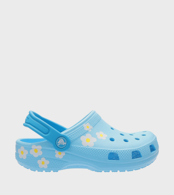 Buy Crocs Kids' Classic Daisy Clog In Blue | 6thstreet Saudi Arabia