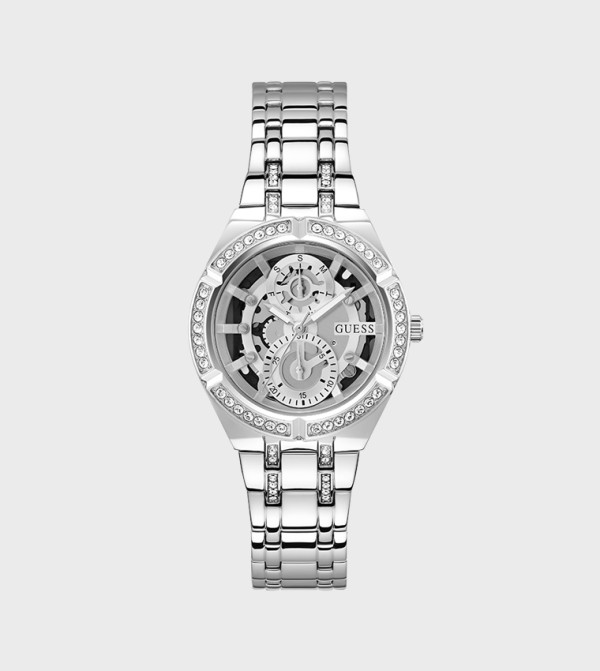 Buy Guess Allara Quartz Chronograph Watch, 36mm In Silver | 6thStreet ...