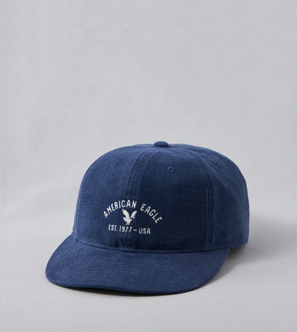 Buy American Eagle Twill Logo Embroidered Field Hat In Navy | 6thStreet ...