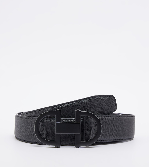 Buy Aldo Accessories GORRLENKO Buckle Closure Leather Belt In Black ...