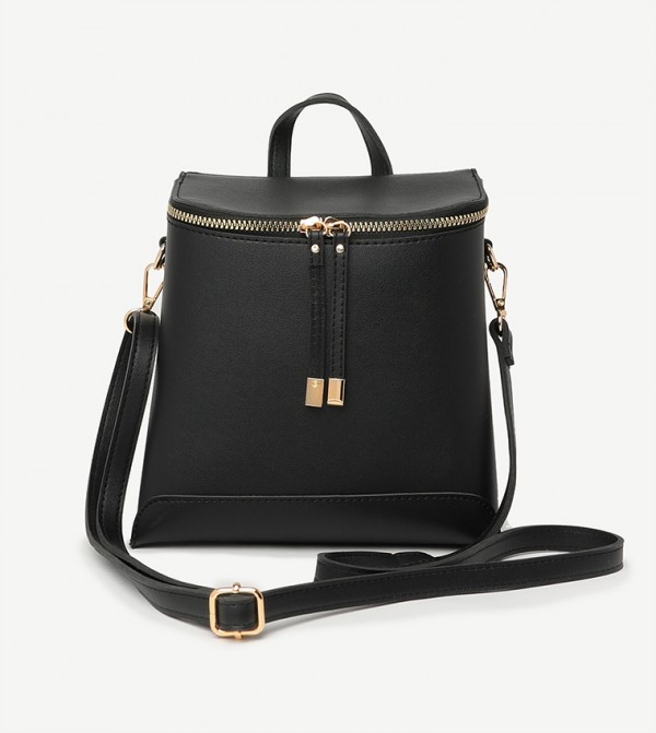 Buy Ardene New Square Shape Backpack Black In Black | 6thStreet Bahrain
