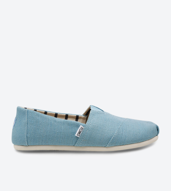 Buy Toms Classic Marine Heritage Slip Ons Blue 10011712 In Blue ...