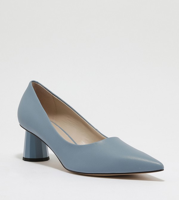 Buy Charles & Keith Cone Heel Pointed Toe Pumps In Blue | 6thStreet Qatar