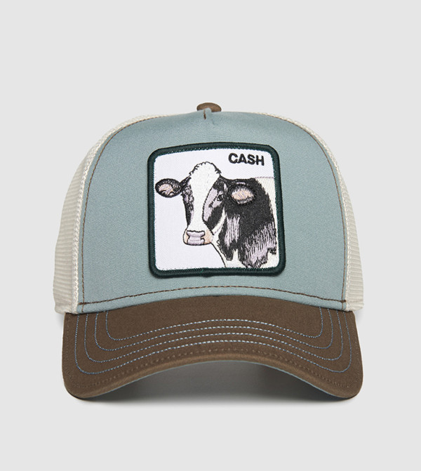 Buy Goorin Bros MV Bovine Color Block Applique Detail Baseball Cap In ...