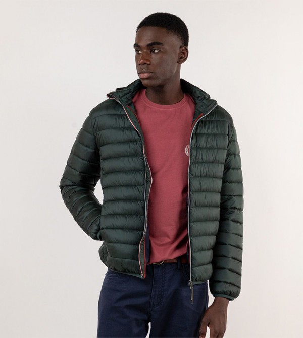 Buy El Ganso Solid Long Sleeves Puffer Jacket In Green | 6thStreet Kuwait