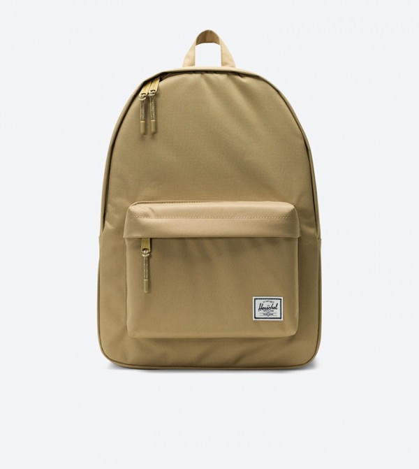 Buy Herschel Classic Top Zip Closure Front Pocket Details Backpack ...