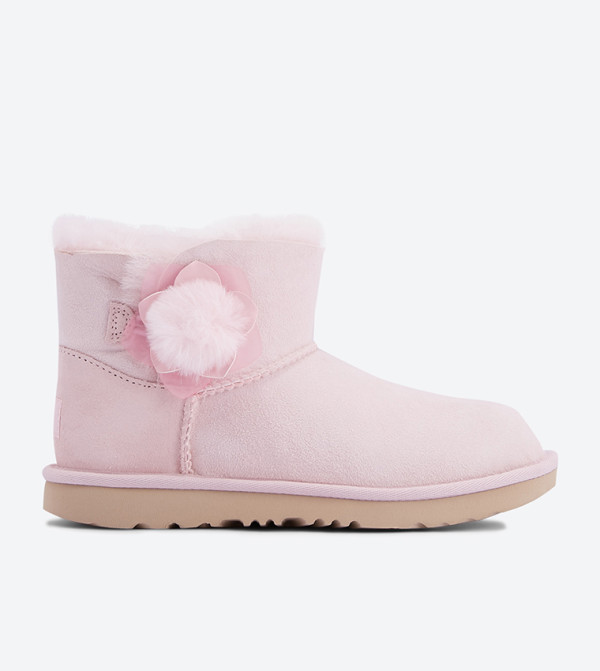 Buy Ugg Mini Bailey Ii Cactus Flower Details Boot Pink In Pink ...