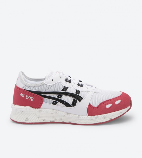 Buy Asics Tiger HyperGel Lyte Round Toe Lace Up Sneakers Red In Red ...