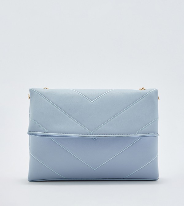 Buy ZAHA @ CCC Small Size Zip Clouser Cross Body Light Blue In Blue ...