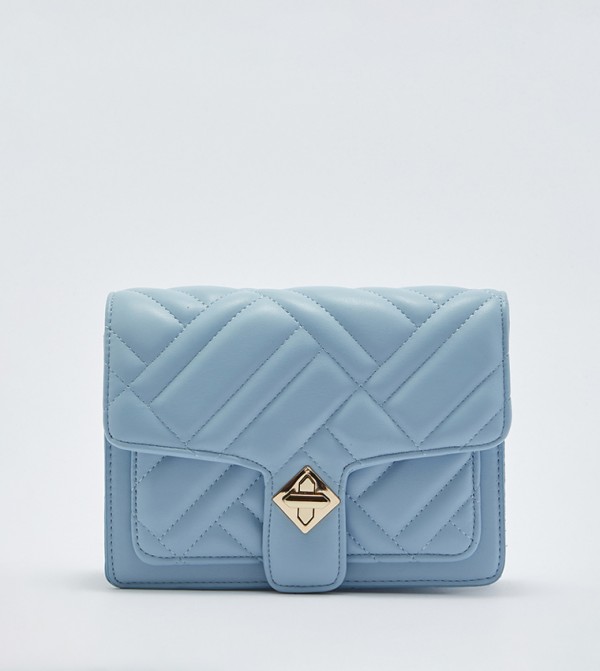 Buy ZAHA @ CCC Small Size Zip Clouser Cross Body Blue In Blue ...