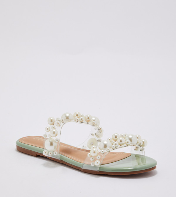 Buy ZAHA @ CCC Felicia Flat Sandals Mint In Green | 6thStreet Bahrain
