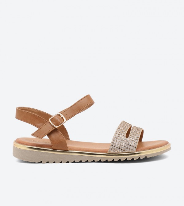 Buy ZAHA @ CCC Sandals Gold In Gold | 6thStreet Bahrain