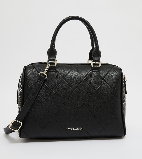 Buy Naturalizer NHB HANA Snake Pattern Satchel Bag In Black | 6thStreet UAE