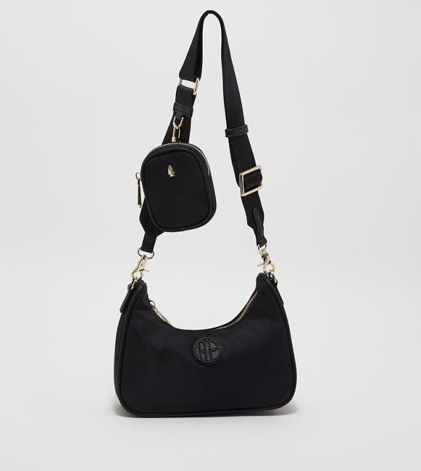 Buy Hush Puppies Yammy Top Zip Closure Water Resistant Nylon Sling Bag ...
