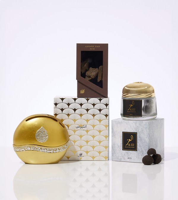 Buy Niran Luxury Agar Oud (20g), Al Ezz Dakhoon (60g) & Antars Mubkhar ...