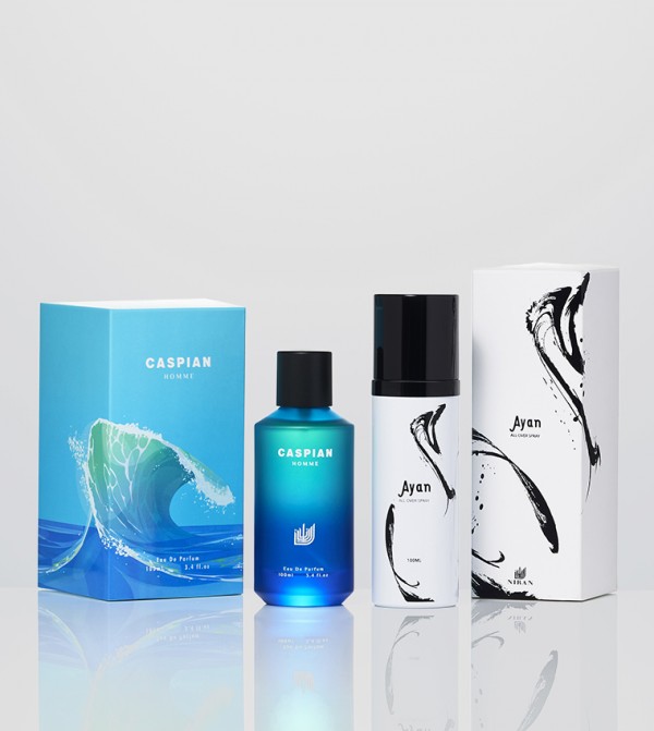Buy Niran Caspian EDP (100ml) & Ayan All Over Spray (100ml) By Niran In ...