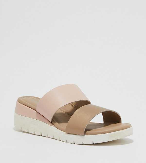 Buy Hush Puppies Mules Wedges Slide In Pink | 6thStreet Kuwait